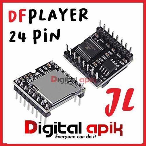 Jual DFPLAYER Mini MP3-TF-16P Audio DF Player MP3 Arduino 24 Pin 24p JL ...