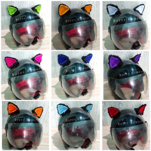 Jual Kuping kucing helm nekomimi helmet motor hiasan - hitam-merah ...
