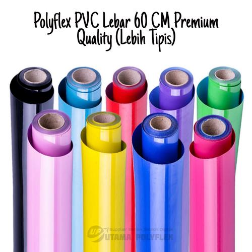 Jual (Khusus Roll 25 m) Polyflex PVC Lebar 60 cm Sticky Hot Peel ...