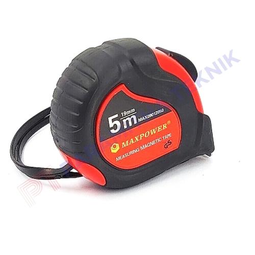 Jual Meteran magnet 5 meter / magnetic measuring tape 5 m MAXPOWER ...