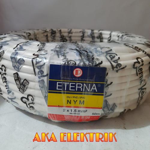 Jual Kabel Eterna NYM 2 X 1.5 mm Per Meter Kawat Tembaga Isi 2 - Jakarta Barat - AKA ELEKTRIK ...