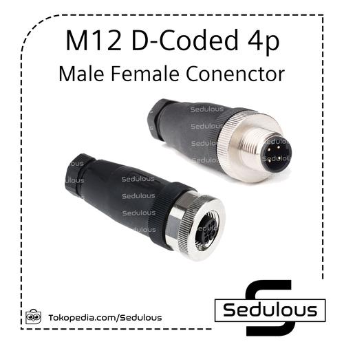 Jual M12 4 Pin Connector D, Konektor Profinet Ethernet - Kab. Tangerang ...