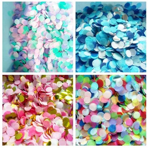 Jual isi confetti balon kertas paper pink biru putih gold confeti ...
