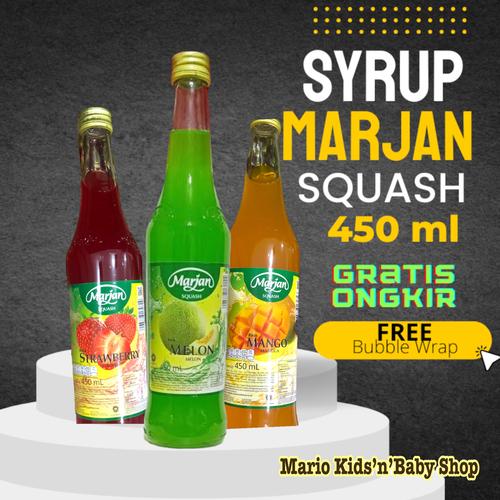 Jual Sirup Marjan Squash Melon / Mango / Stroberi 450ml - Nanas ...