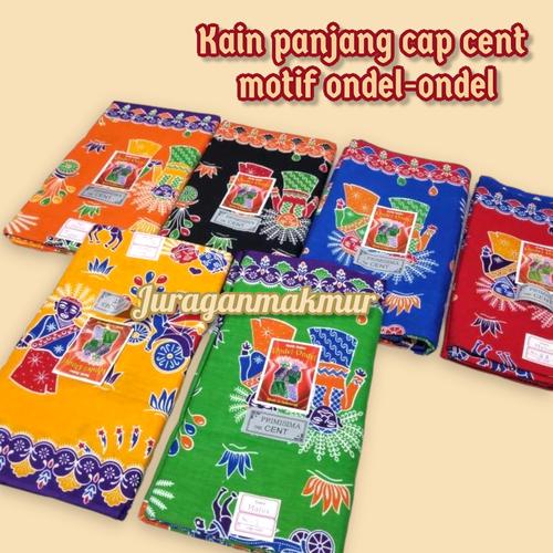 Jual kain batik panjang motif ondel-ondel/kain batik - Biru - Kota ...