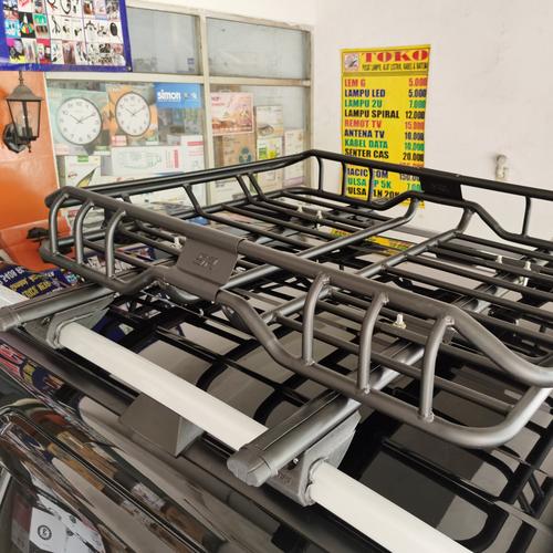 Jual DiSewakan !! Roof rack Buzz rack + Crossbar Rhino Jepit RoofRail ...