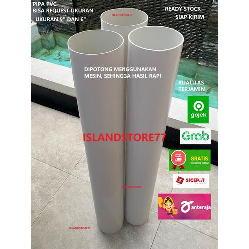 Jual PIPA PVC 6" INCH KELAS D PER 1 METER PIPA PARALON UPVC - panjang 50 cm - Kota Bekasi ...