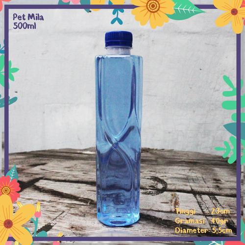 Jual BOTOL PLASTIK MILLA 500ML KOTAK PET MINUMAN KOPI JUS SUSU MADU ...