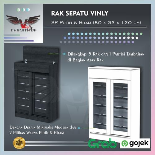 Jual Lemari Sepatu / Rak Sepatu Sliding 2 Varian KHUSUS GRAB / GOJEK ...