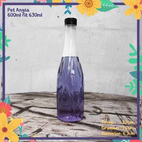 Jual BOTOL PLASTIK ANGSA 600ML FIT 630ML WINE MINUMAN SUSU JUS KOPI ...