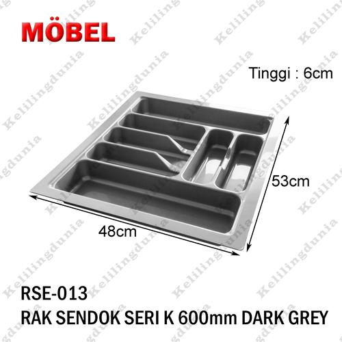 Jual Rak Sendok Garpu Laci 60 CM Plastik MOBEL 530 x 480mm Seri K Abu ...