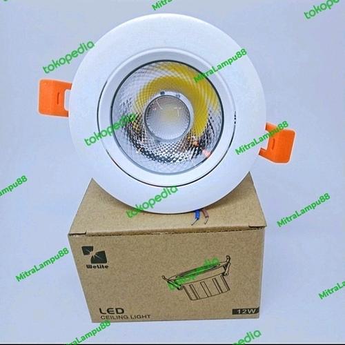 Jual Lampu Sorot Led Downlight Spot 12W 12Watt COB SpotLight Welite/We Lite - Kuning 3000K ...