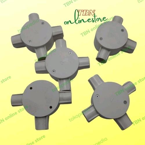 Jual T Dus Kresdus Listrik Putih 20mm / Tdus Sambungan pipa kabel ...