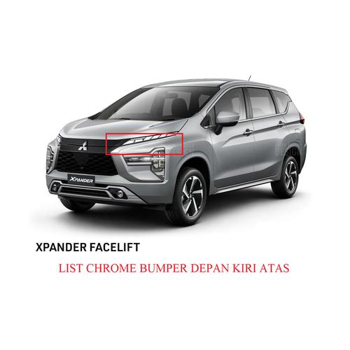 Jual LIST CHROME BUMPER DEPAN KIRI ATAS XPANDER FACELIFT 6407A449 ...