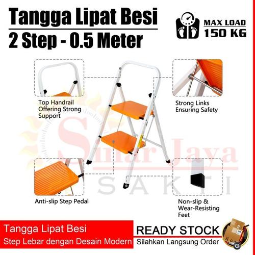 Jual Tangga Lipat Besi 2 Step / Tangga Duduk Modern 0.5 M dengan Step ...
