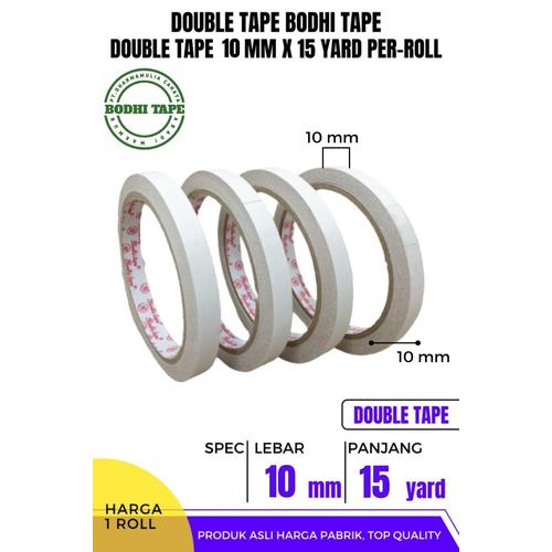 Jual DOUBLE TAPE BODHI TAPE 10MM X 15YARD ROLL KUALITAS DAIMARU - 10MM ...