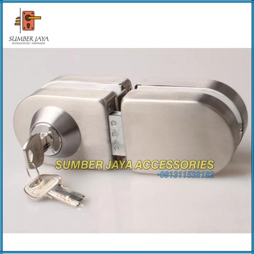Jual Kunci Grendel Pintu Kaca 10-12mm Glass Door Lock Double knob sus 304 - Jakarta Barat ...