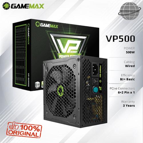 Jual Gamemax Power Supply VP500 500 Watt 80+ EffIciency 80 PLUS PSU VP ...