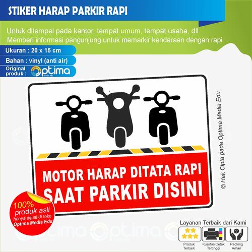 Jual STIKER MOTOR HARAP DI TATA RAPI SAAT PARKIR - Kab. Klaten - Optima ...