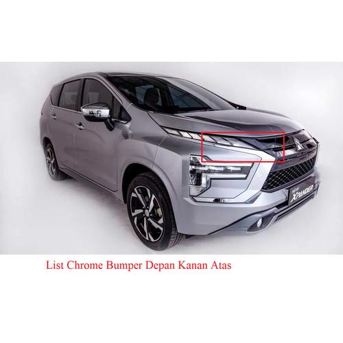 Jual LIST CHROME BUMPER DEPAN KANAN ATAS XPANDER FACELIFT 6407A450 ...