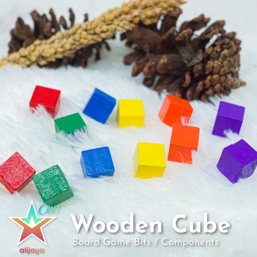 Jual Kayu / Wooden Cube - Token - Board Game Bits / Components - Mix ...