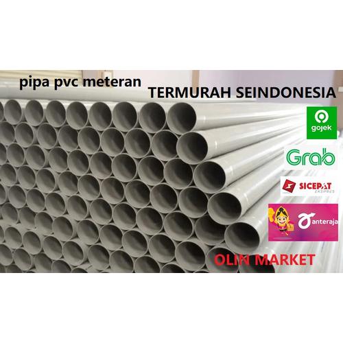 Jual PIPA PVC METERAN 4" INCHI AW PIPA BARU 1 METER PER BATANG - Kota ...