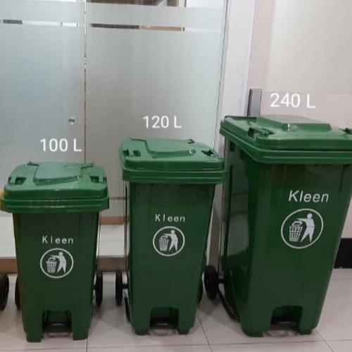 Jual Tempat sampah pedal roda merek KLEEN 120 Liter - 240L - Jakarta Utara - MultiTrade27 ...