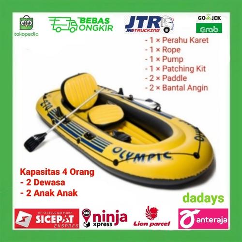 Jual Perahu Karet Kayak Dayung Inflatable Boat 4 Orang Dewasa Dan Anak ...