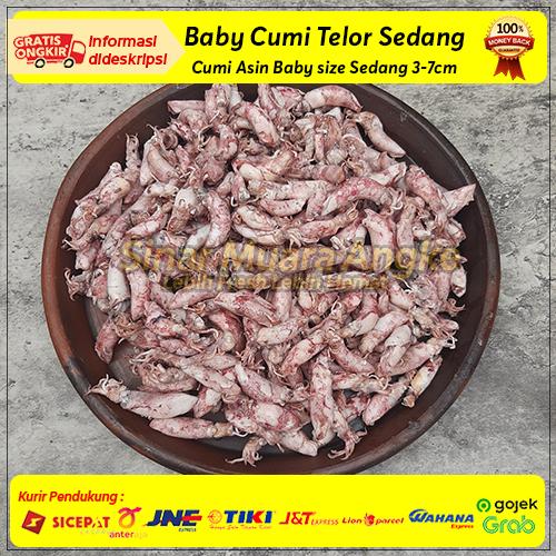 Jual Baby Cumi Sotong Telor / Telur Asin Basah 500gr Ukuran Sedang 3-7 ...