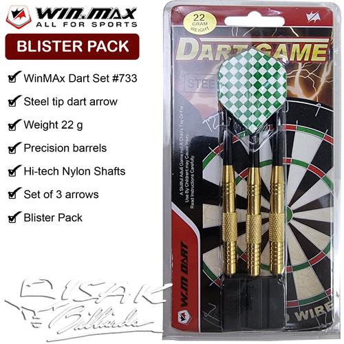 Jual WinMax Steel Tip Dart Arrow - 733 Blister Pack Panah Jarum Papan ...
