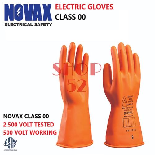 Jual Sarung Tangan Listrik Anti Setrum NOVAX Class 00, 0, 1, 2, 3, 4 ...