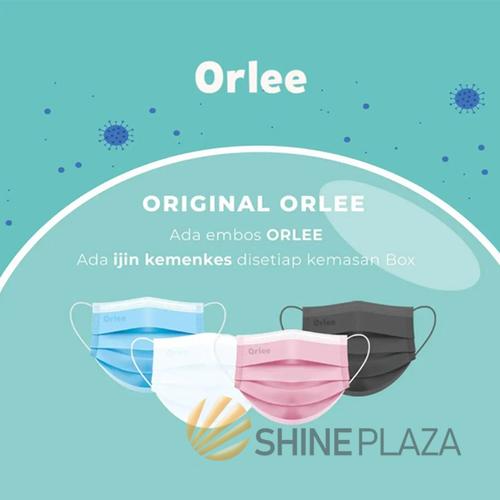 Jual Masker Orlee Earloop 3 Ply Box Isi 50 Disposable Mask 3 Lapis ...