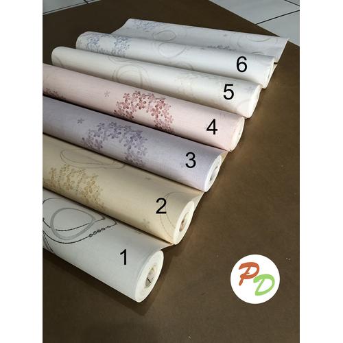 Jual Wallpaper Dinding Vinyl Bunga Kecil Bulat Gradasi - 6.Putih Biru ...