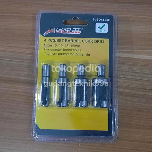Jual MATA BOR DOWEL PELUBANG KAYU PLUG BARREL CUTTER CORK DRILL SOLID 4 ...