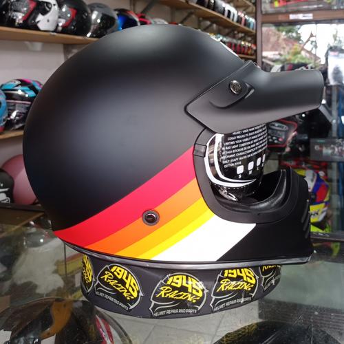 Jual HELM JP SIGNATURE motif / JP Signature corak - SG 02 Black Dop, L ...