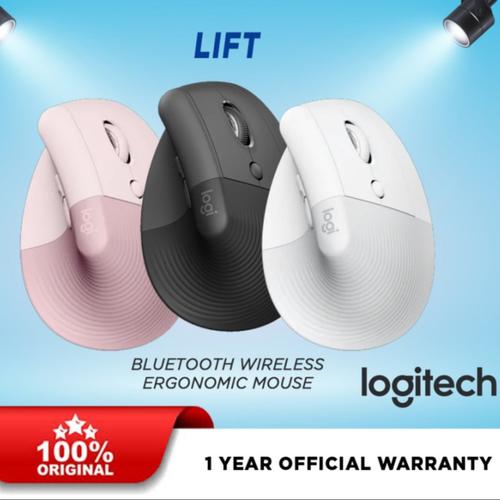 Jual Logitech LIFT Mouse Ergonomic Vertical Wireless Bluetooth Silent ...