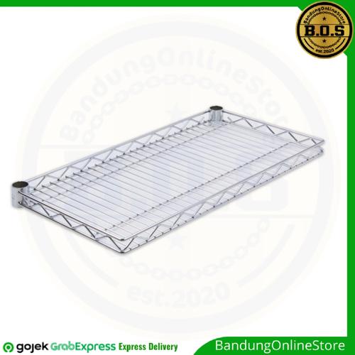 Jual Rak Besi Susun Krisbow 45x18x4 Cm Rak Kawat Wire Half Shelf Silver ...
