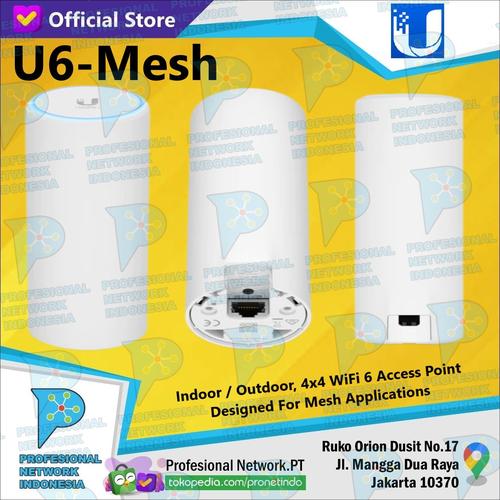 Promo Ubiquiti Unifi 6 Mesh |U6-Mesh Access Point WiFi 6 Mesh Cicil 0% ...