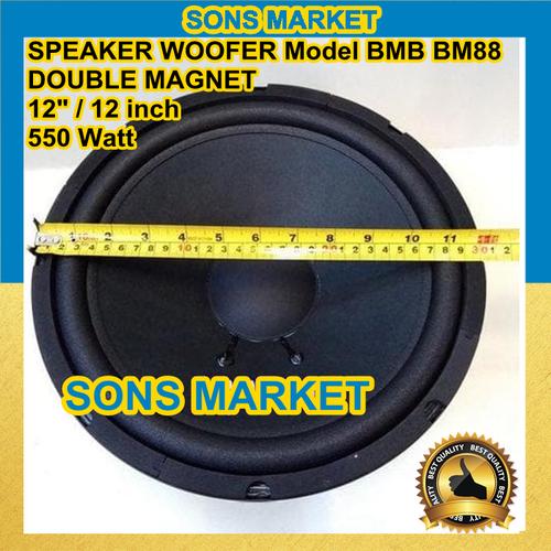 Jual SPEAKER WOOFER MODEL BMB 12 inch 12" 550 watt SPEAKER DOUBLE ...