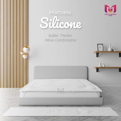 Promo Matras Protector Mega Mekar Topper 120 180 Silikon 9oz Pelindung