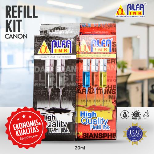 Promo TINTA PRINTER CANON Refill Kit Alfaink / TINTA SUNTIK CANON ...