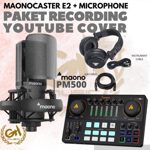 Promo PAKET RECORDING COVER LAGU MAONOCASTER E2 / SOUND CARD MAONO AME2 ...