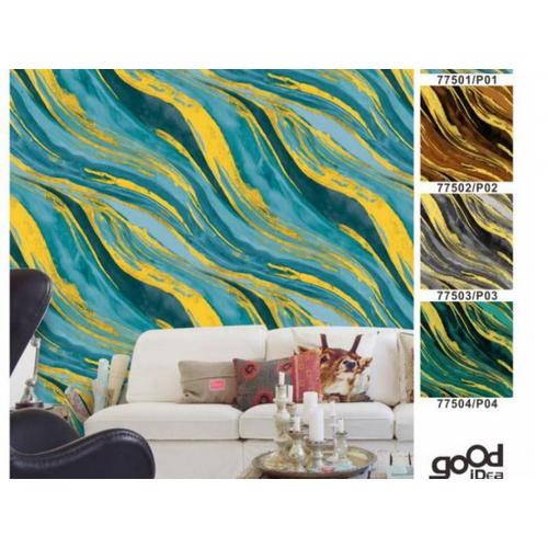Jual Wallpaper Dinding Marmer Kuning Hitam Aurora Sky - Kota Bekasi ...