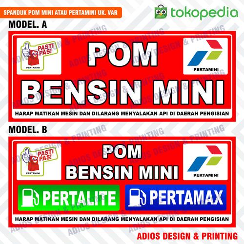 Jual spanduk banner pertamini / pom mini / pom bensin mini model baru ...