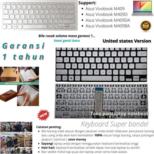 Jual Keyboard Asus Vivobook M409 M409D M409DA M409BA high quality ...