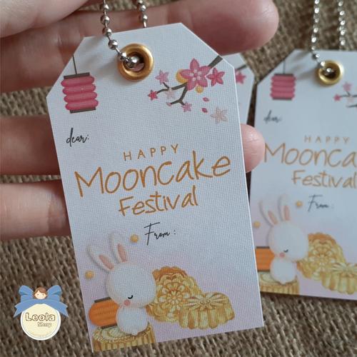 Jual Gift Hang Tag MOONCAKE Festival /Kartu Ucapan Kue Bulan Mid Autumn ...