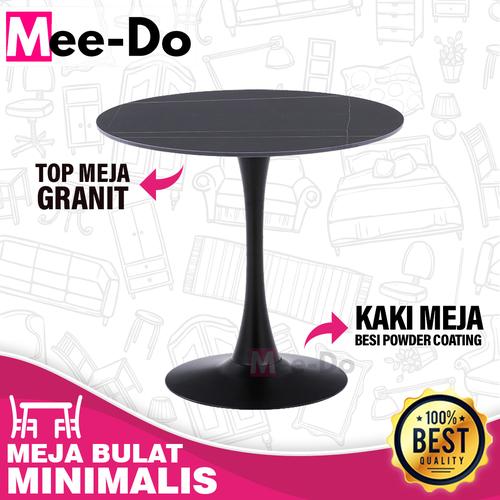 Promo Meja Makan Bulat Granit Mee Do Minimalis Round Dining Table ...