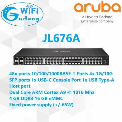 Jual HPE Aruba 6100 48G 4SFP+ Switch JL676A - Jakarta Pusat ...