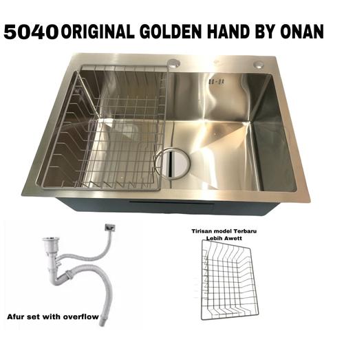 Promo Kitchen sink ONAN model bolzano 50x40 bak cuci piring stainles ...