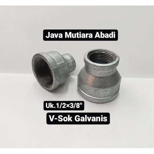 Jual Reducer/V-Sok Galvanis Besi d. 1/2 x 3/8'' drat BSPT (G) - Jakarta ...